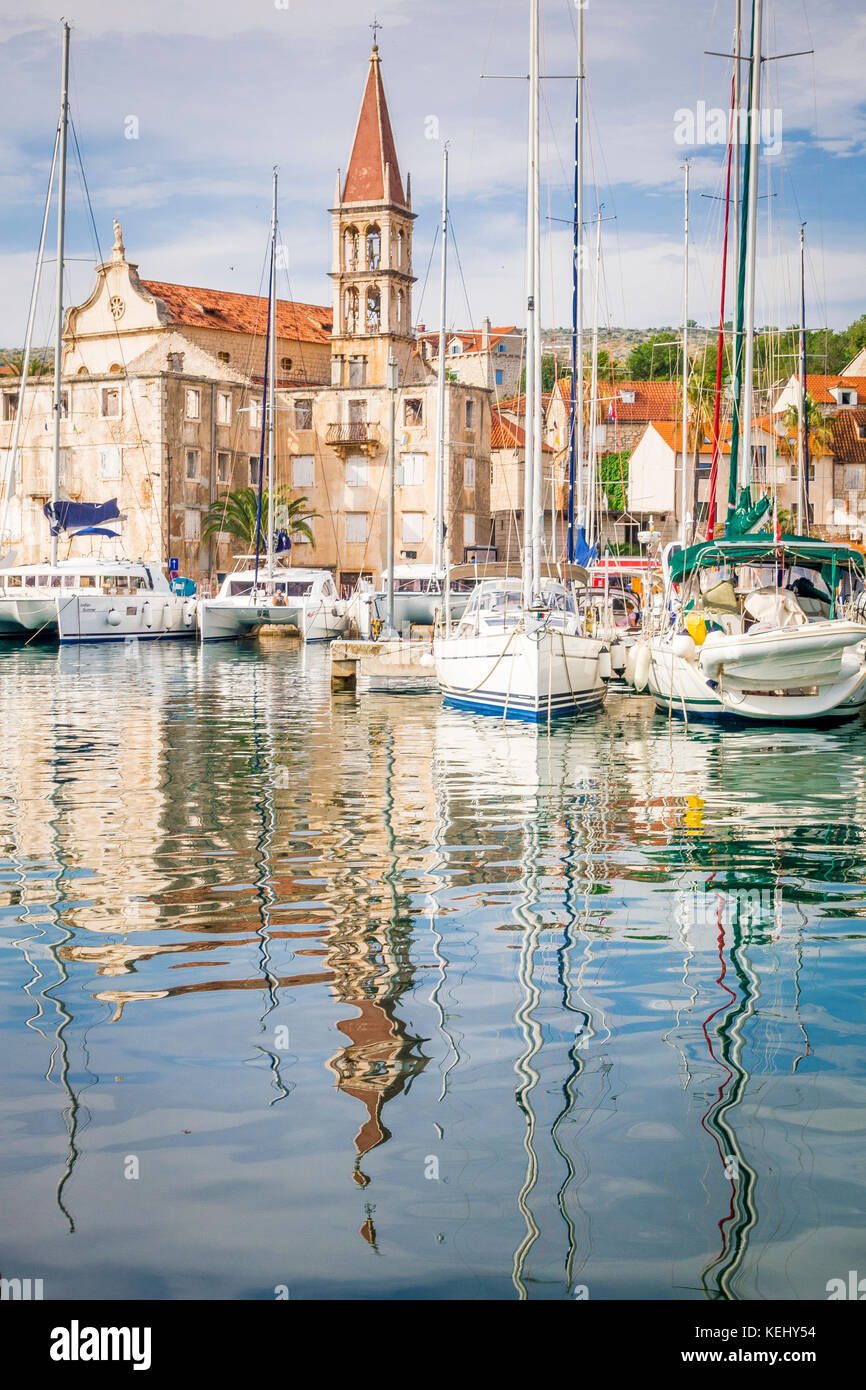 Vis Marina in the heart of the old town. Croatia Stock Photo - Alamy