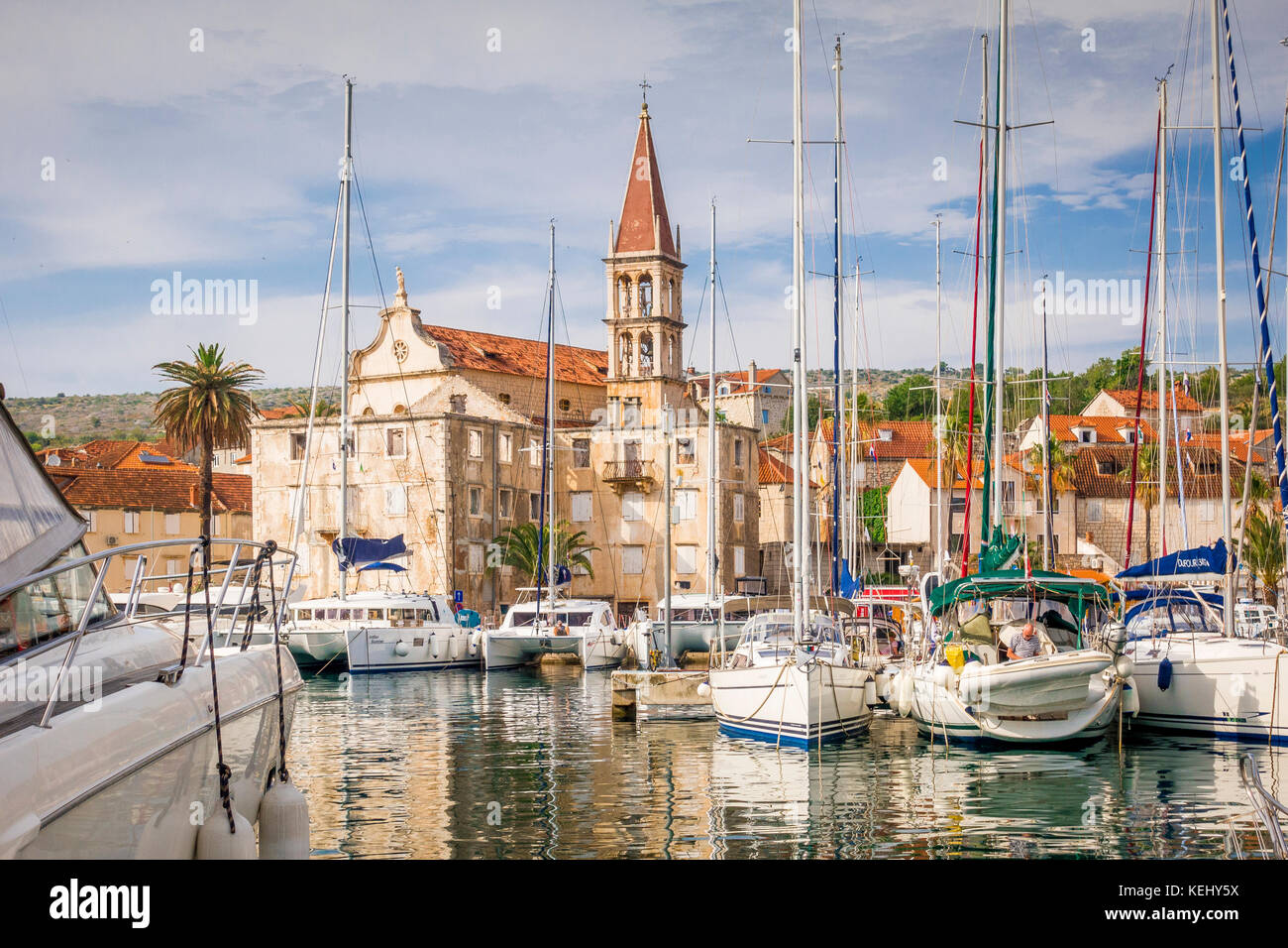 Vis Marina in the heart of the old town. Croatia Stock Photo - Alamy