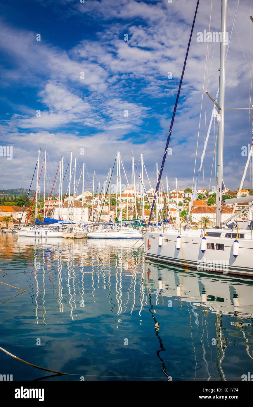 Vis Marina in the heart of the old town. Croatia Stock Photo - Alamy