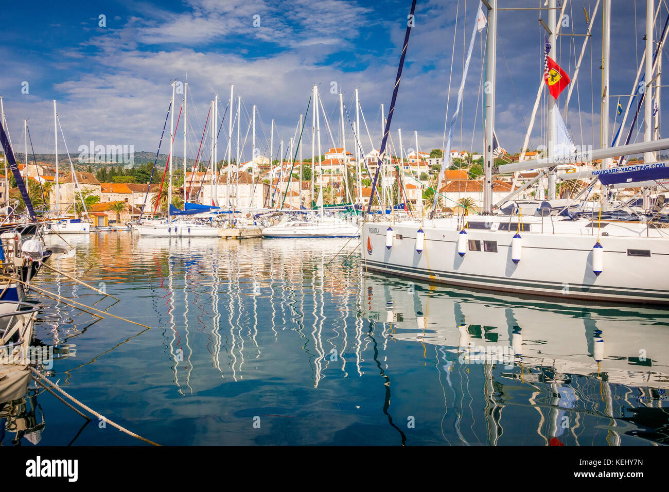 Vis Marina in the heart of the old town. Croatia Stock Photo - Alamy