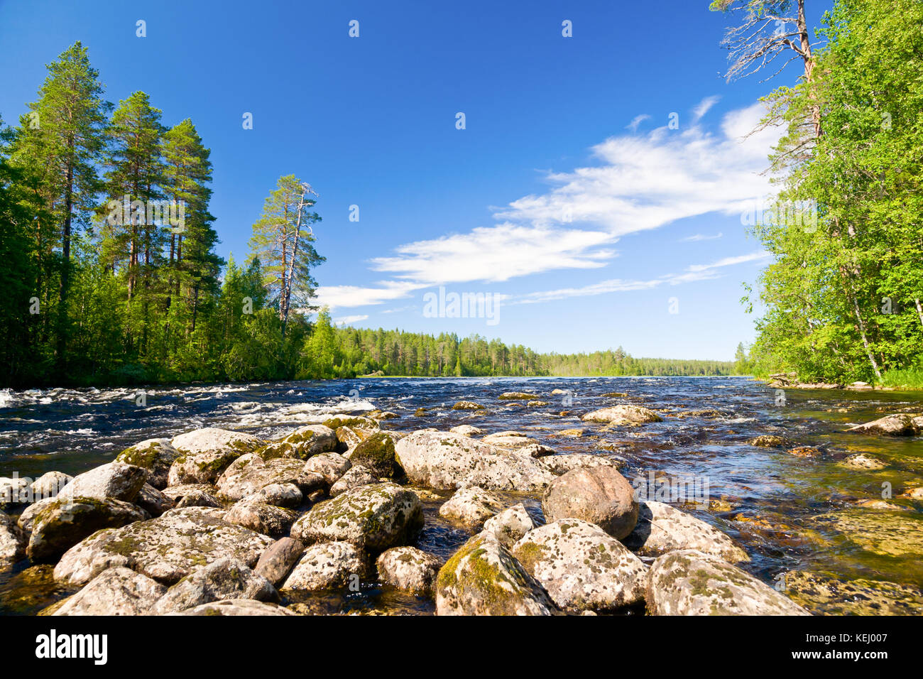 Rapids on the Pistojoki river in Karelia, Russia Stock Photo - Alamy