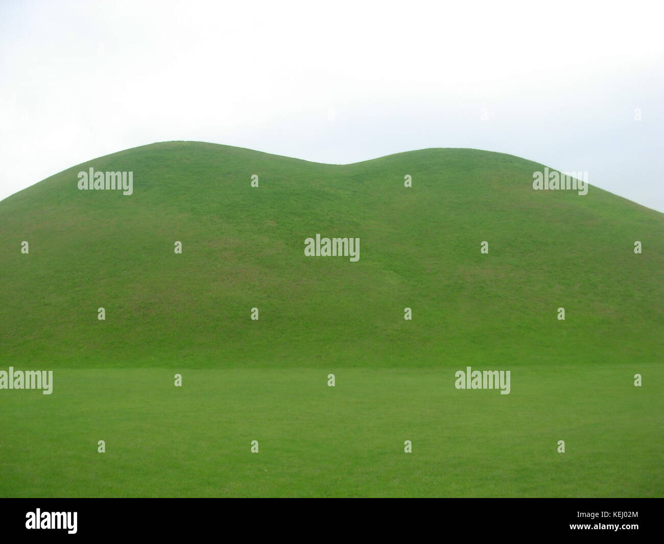 The Tumuli park belt with royal tombs in Gyeongju, South Korea Stock ...