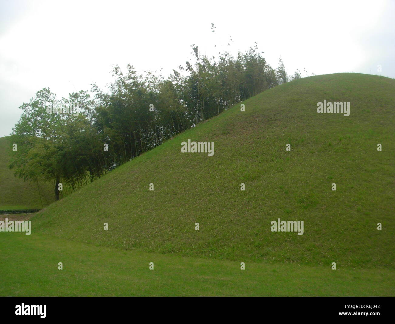 The Tumuli park belt with royal tombs in Gyeongju, South Korea Stock ...