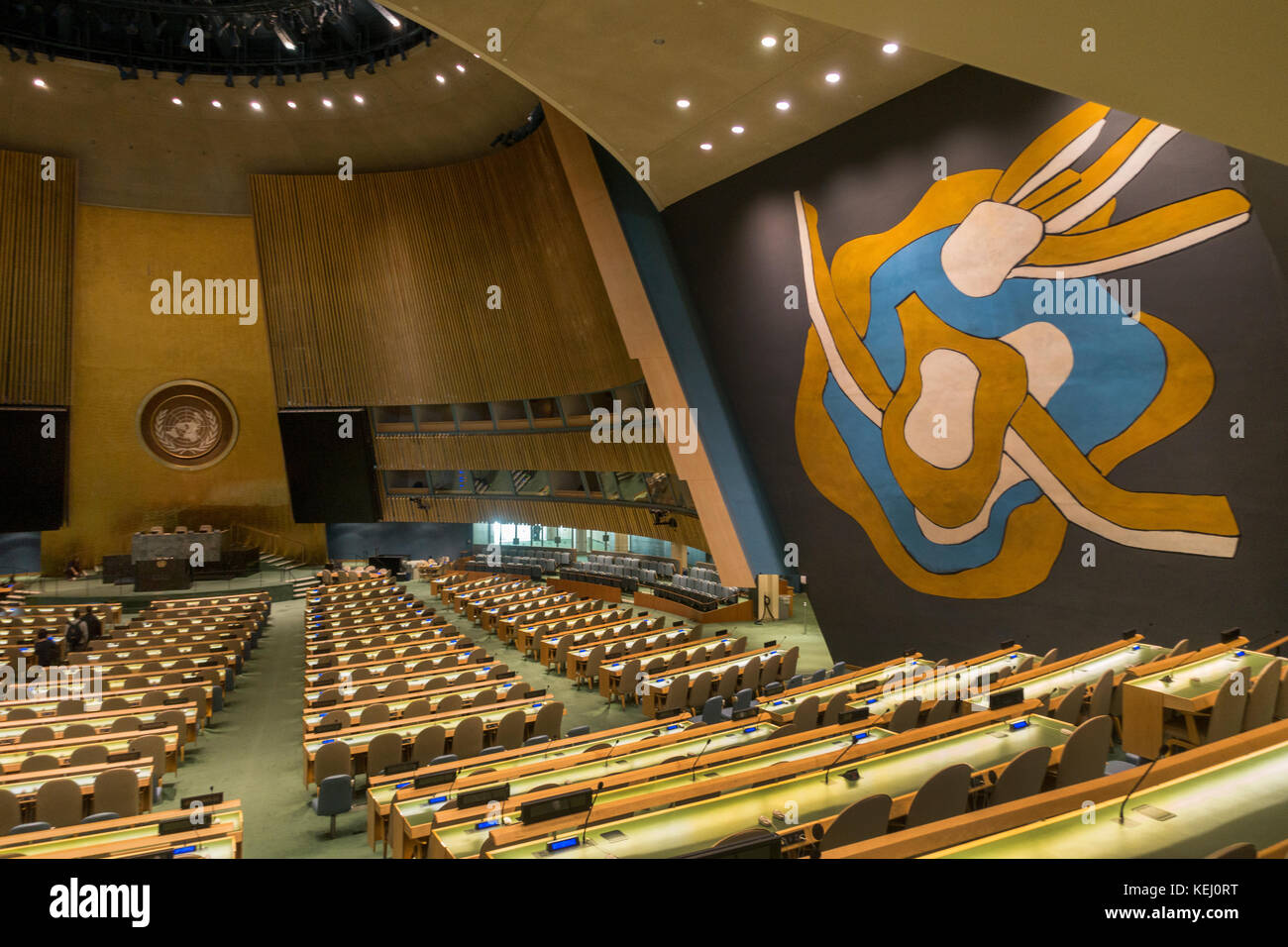 United Nations Building Interior New York High Resolution Stock ...