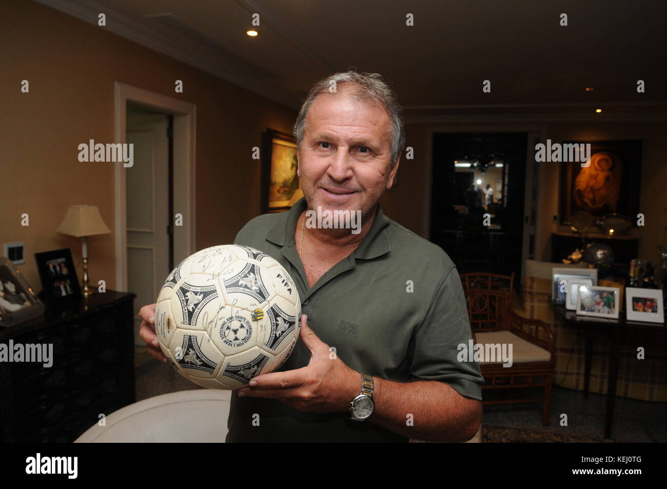 RIO DE JANEIRO, BRAZIL - MARCH 3, 2013: Zico, Former soccer player for ...
