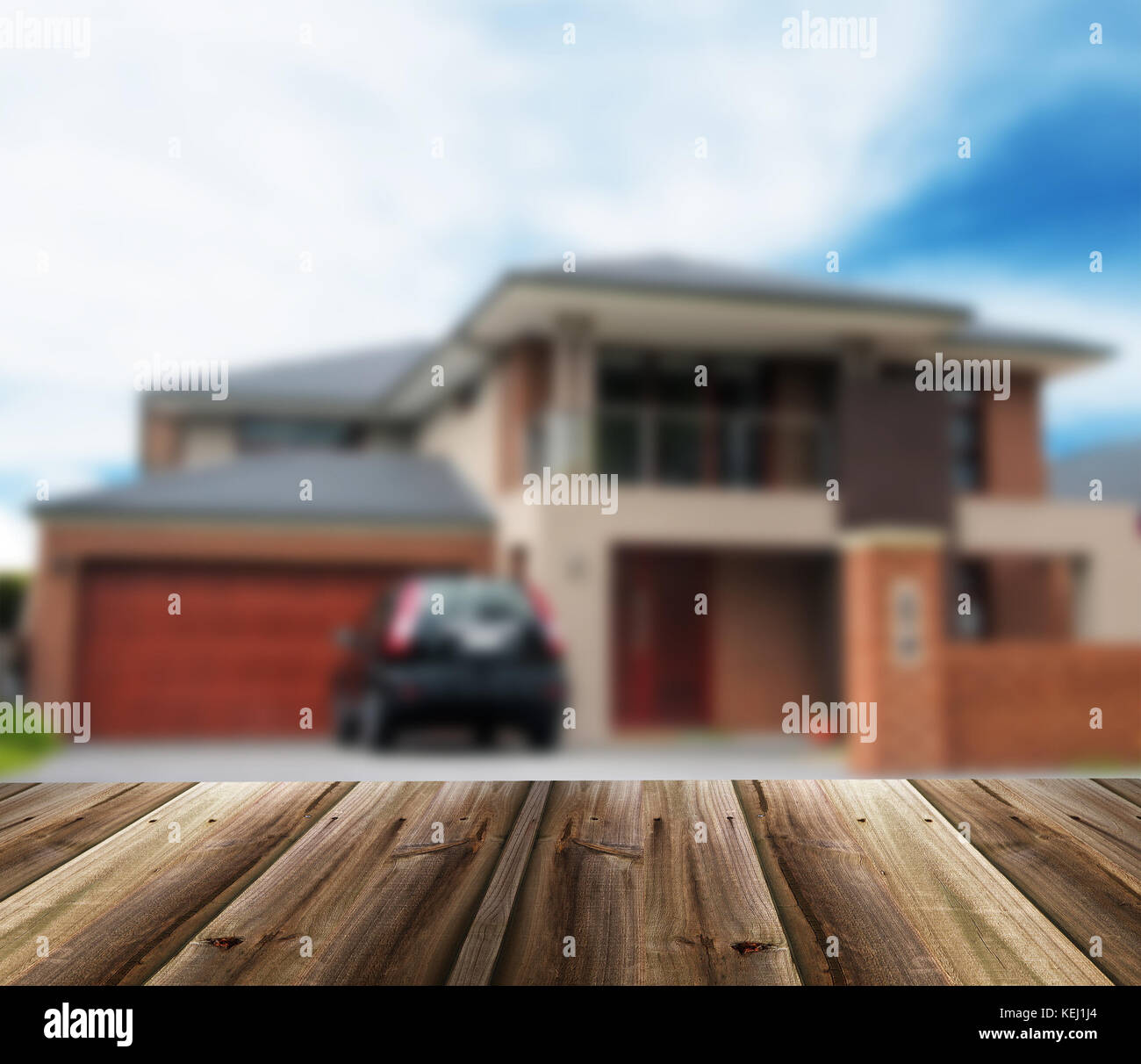 Blurred unfocused picture of house Stock Photo - Alamy