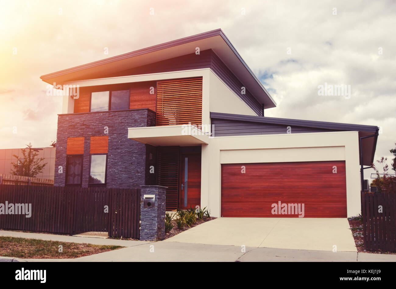 picture of house in sunset Stock Photo - Alamy