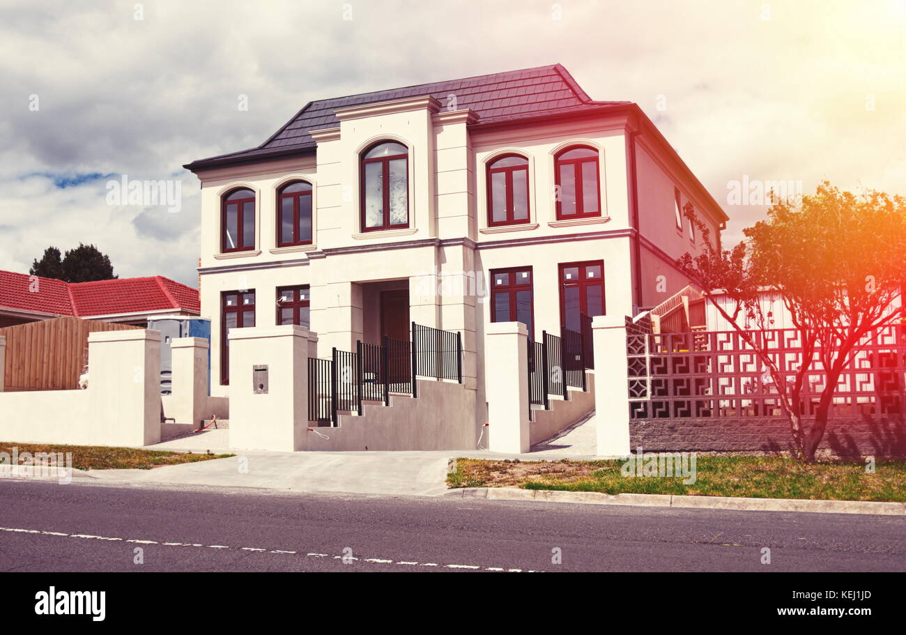 picture of house in sunset Stock Photo - Alamy