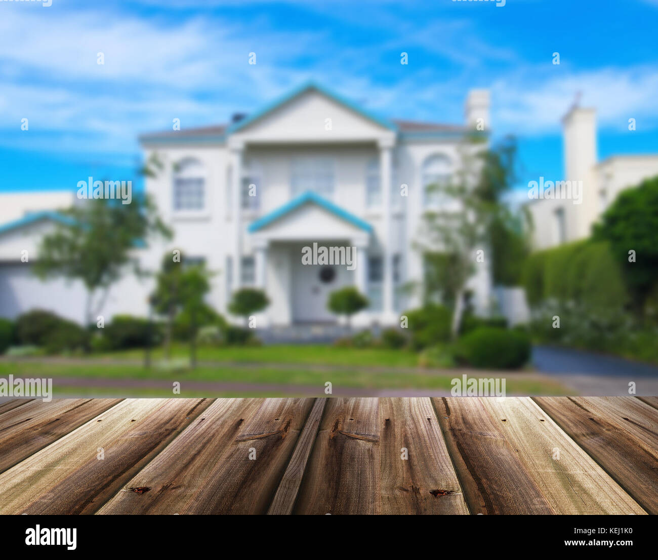 Blurred unfocused picture of house Stock Photo - Alamy