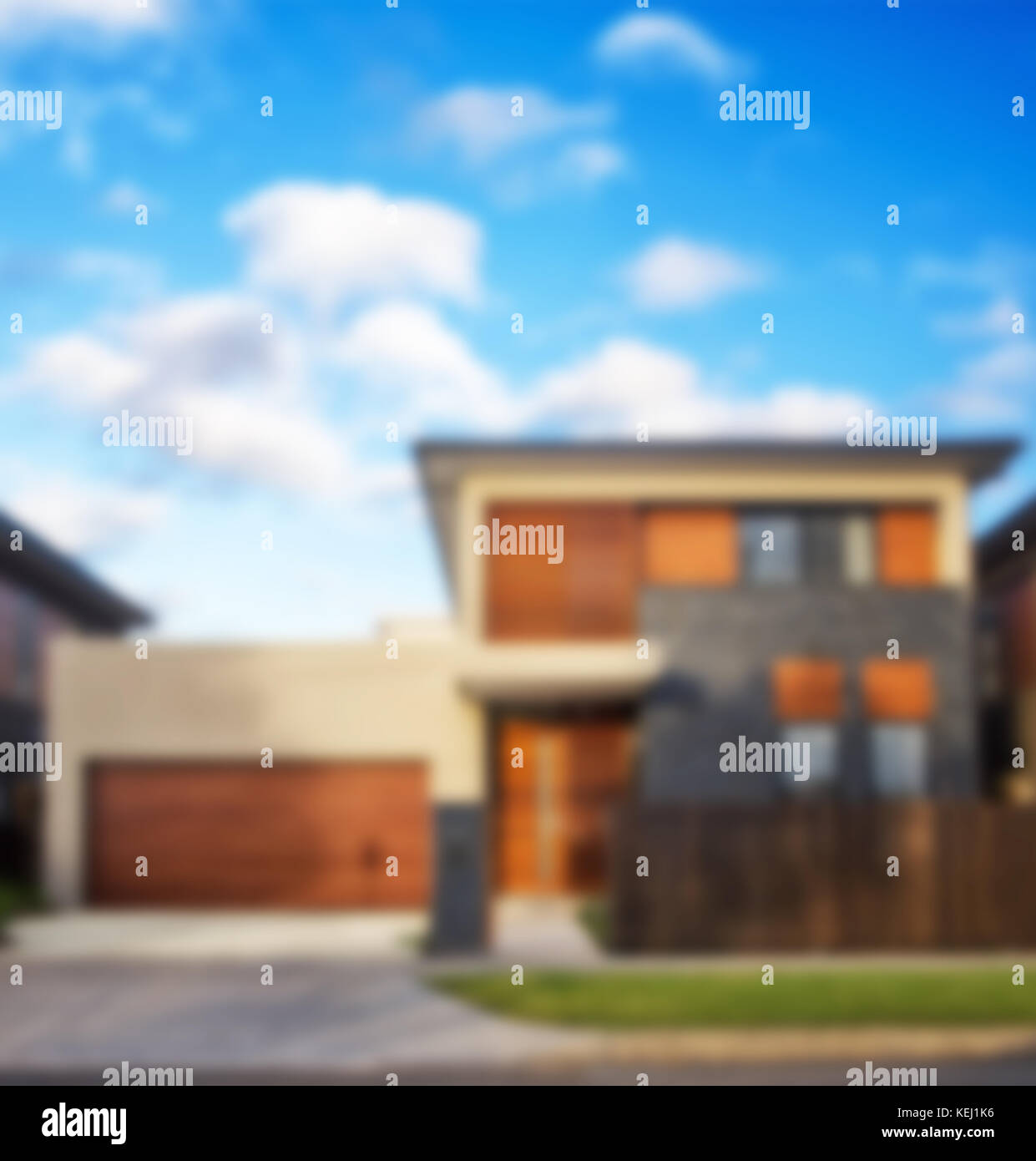 Blurred unfocused picture of house Stock Photo - Alamy