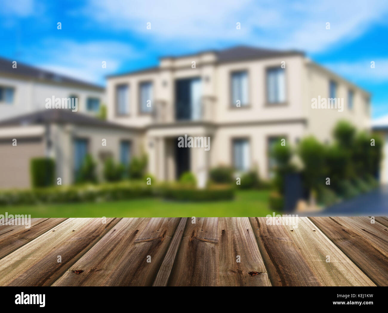 Blurred unfocused picture of house Stock Photo - Alamy