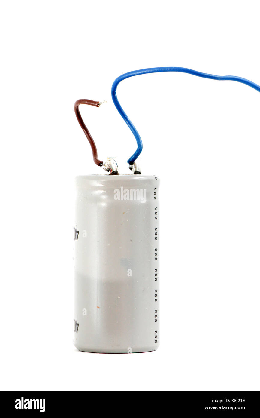 capacitor isolated on white background.,image of a Stock Photo - Alamy