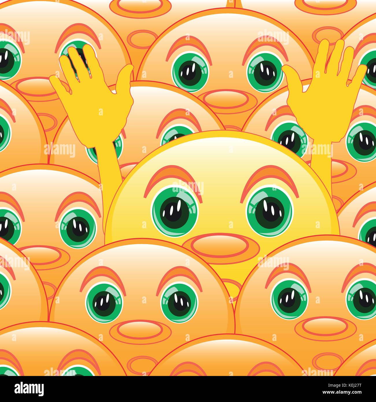 Main smiley amongst others Stock Vector Image & Art - Alamy