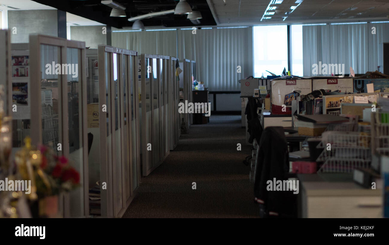 Dark and empty office Stock Photo - Alamy