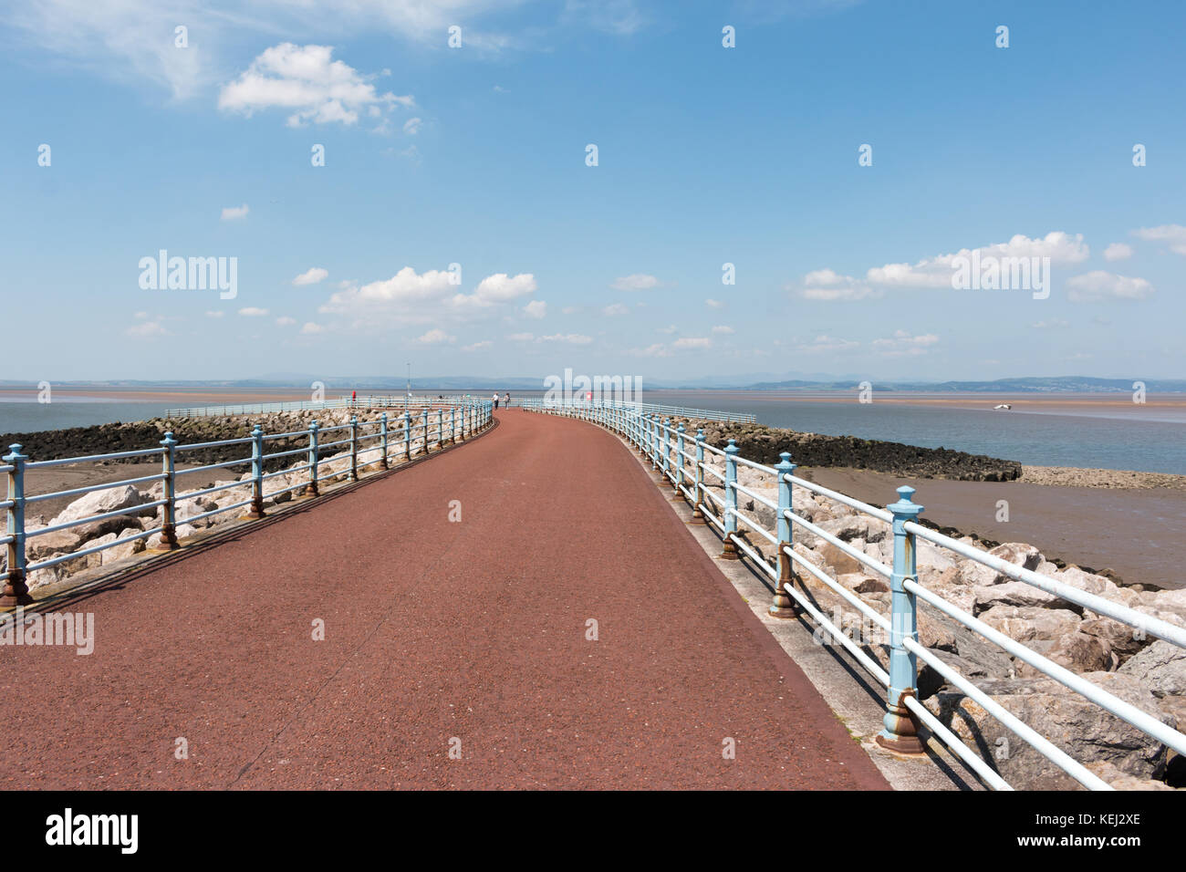 Pier in town centre of Morecambe, a beautiful town on Morecambe Bay in ...