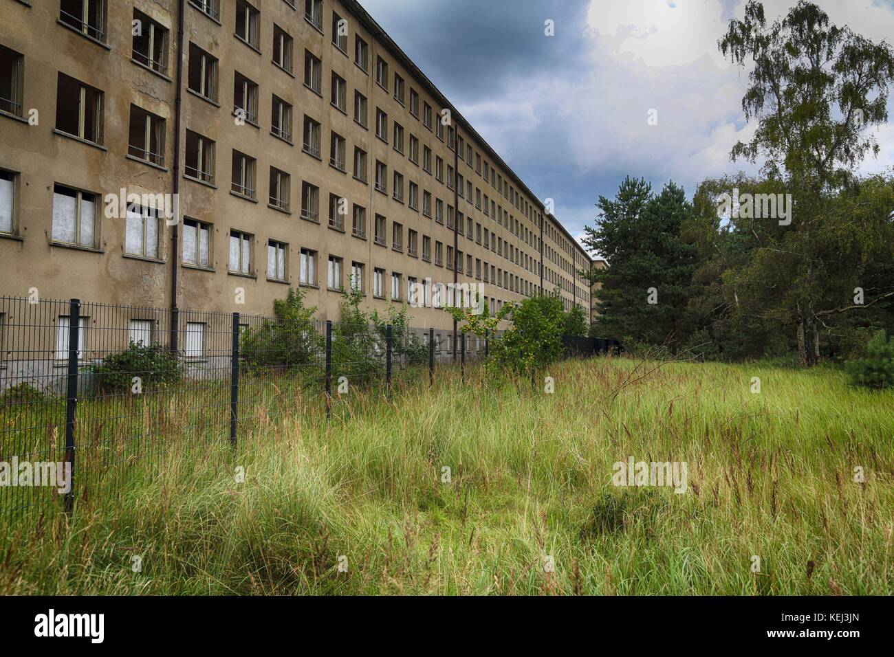 Abandoned Building at Prora built as a beach resort by Nazi Germany on ...