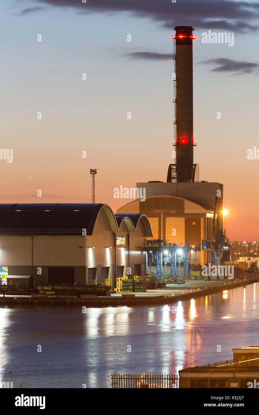 Shoreham Power Station in Twilight Stock Photo - Alamy