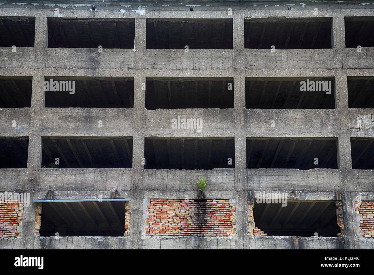 Abandoned Building at Prora built as a beach resort by Nazi Germany on ...