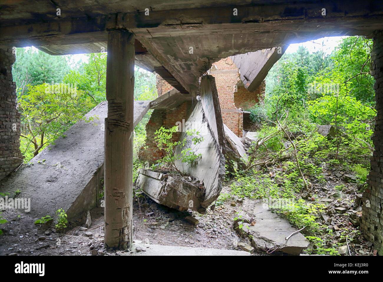 Abandoned falling apart Building at Prora built as a beach resort by ...