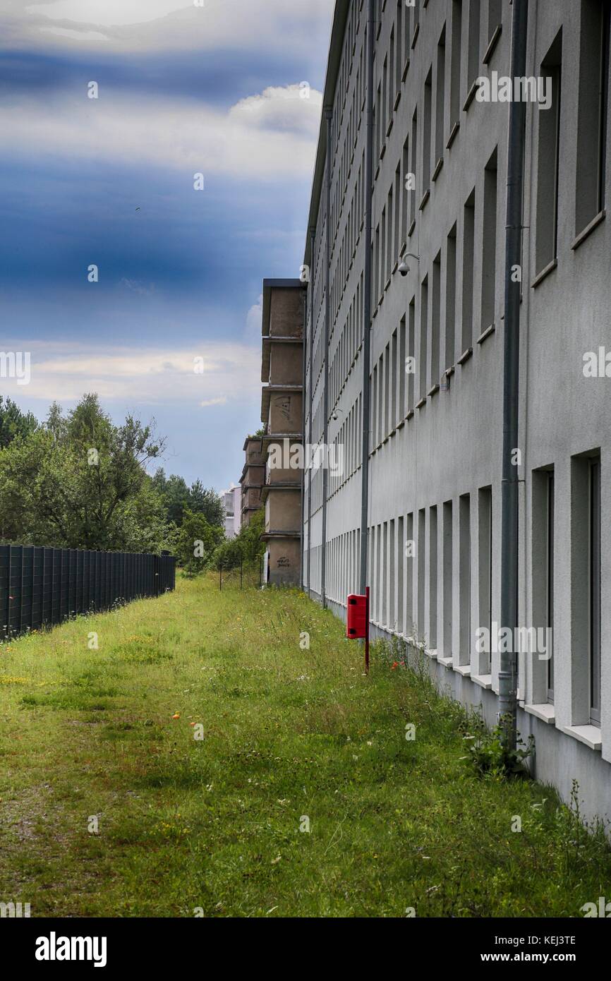 Abandoned Building at Prora built as a beach resort by Nazi Germany on ...