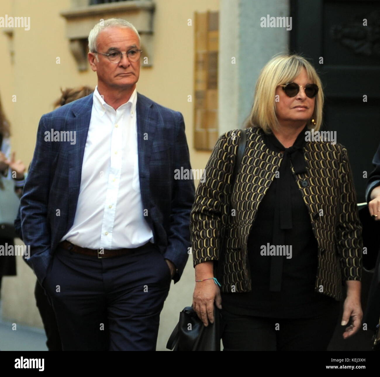 Claudio Ranieri out and about in Milan with his wife Rosanna Featuring ...