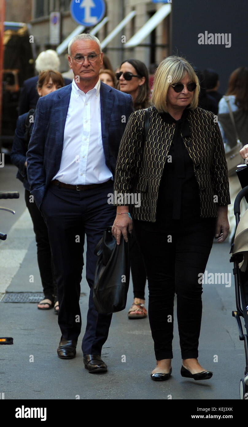 Claudio Ranieri out and about in Milan with his wife Rosanna Featuring ...