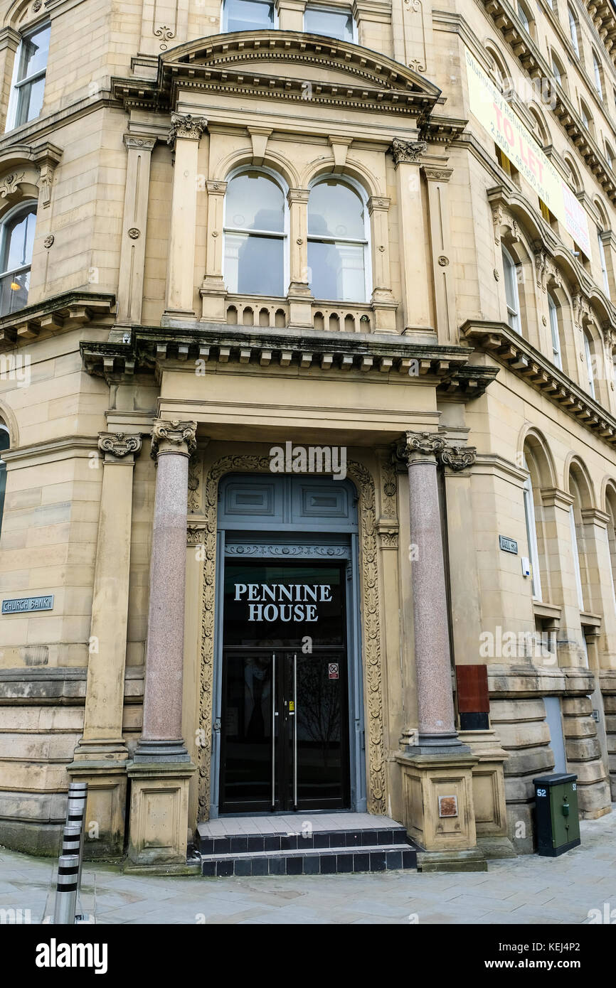 Pennine House and Broadway Shopping Centre in Little Germany, Bradford ...