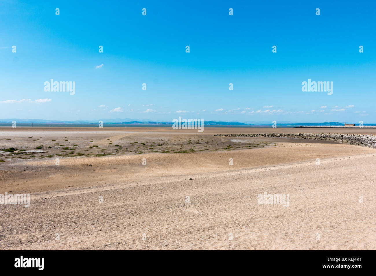 A view from Morecambe Bay coast, Lancashire, England Stock Photo - Alamy