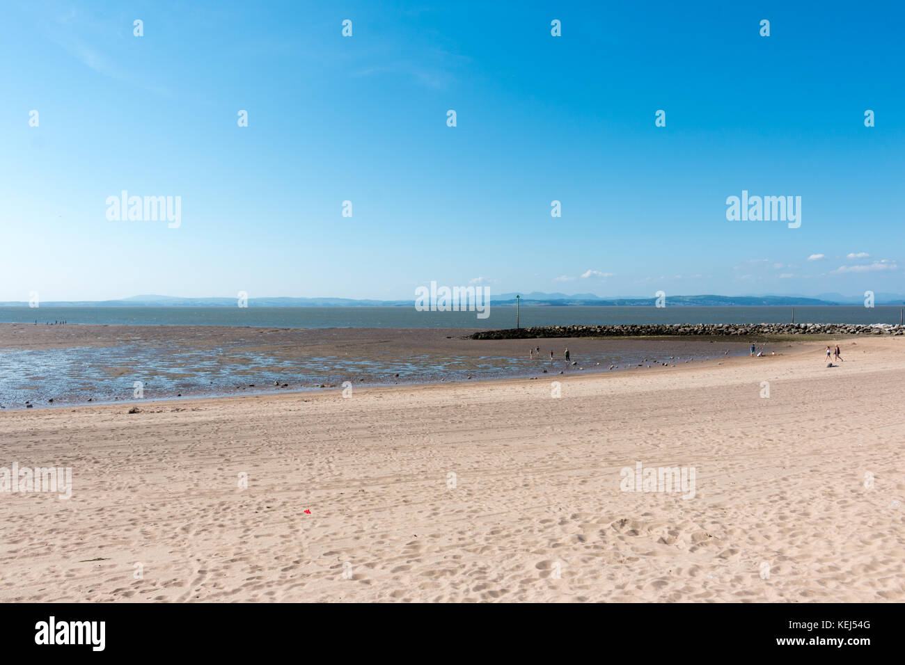 Town centre of Morecambe, a beautiful town on Morecambe Bay in ...
