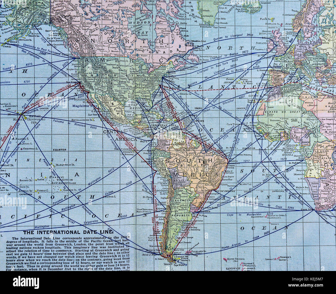 Map of united states and europe hi-res stock photography and images - Alamy
