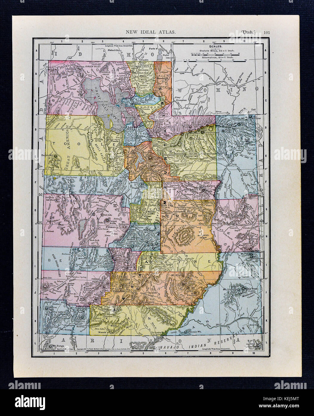 Map of randolph utah hi-res stock photography and images - Alamy
