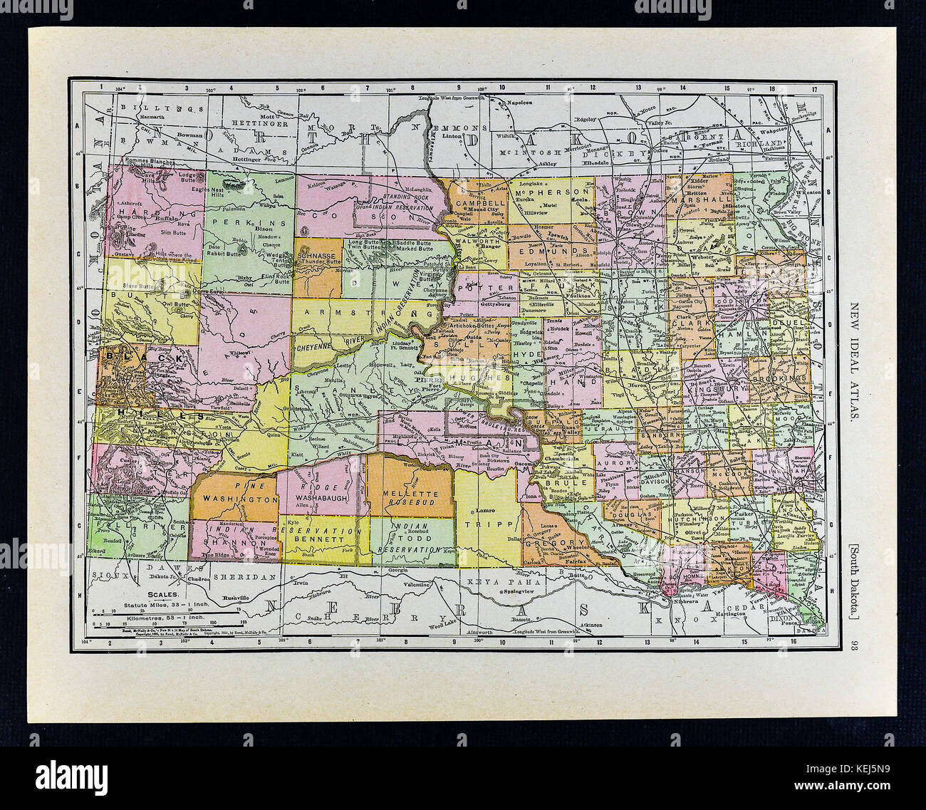 Map of mitchell south dakota hi-res stock photography and images - Alamy