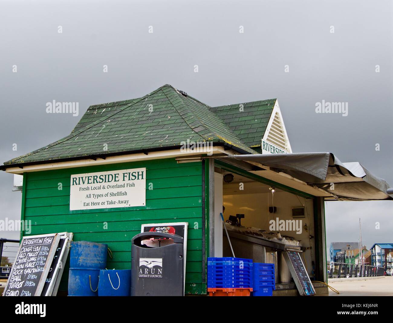 Produce on sale at Riverside Fish, Littlehampton, UK Stock Photo - Alamy