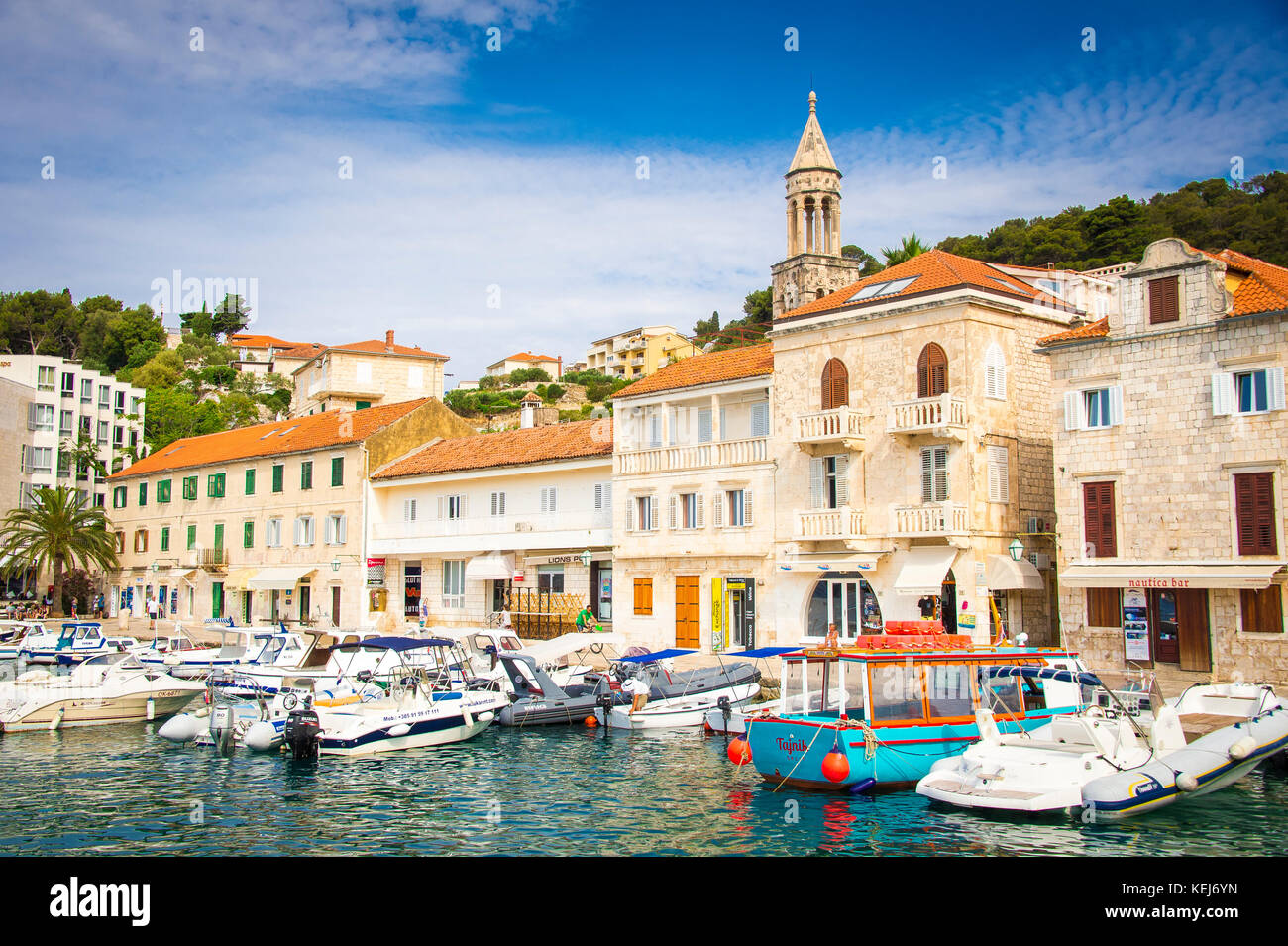 Hvar harbour waterfront hi-res stock photography and images - Alamy