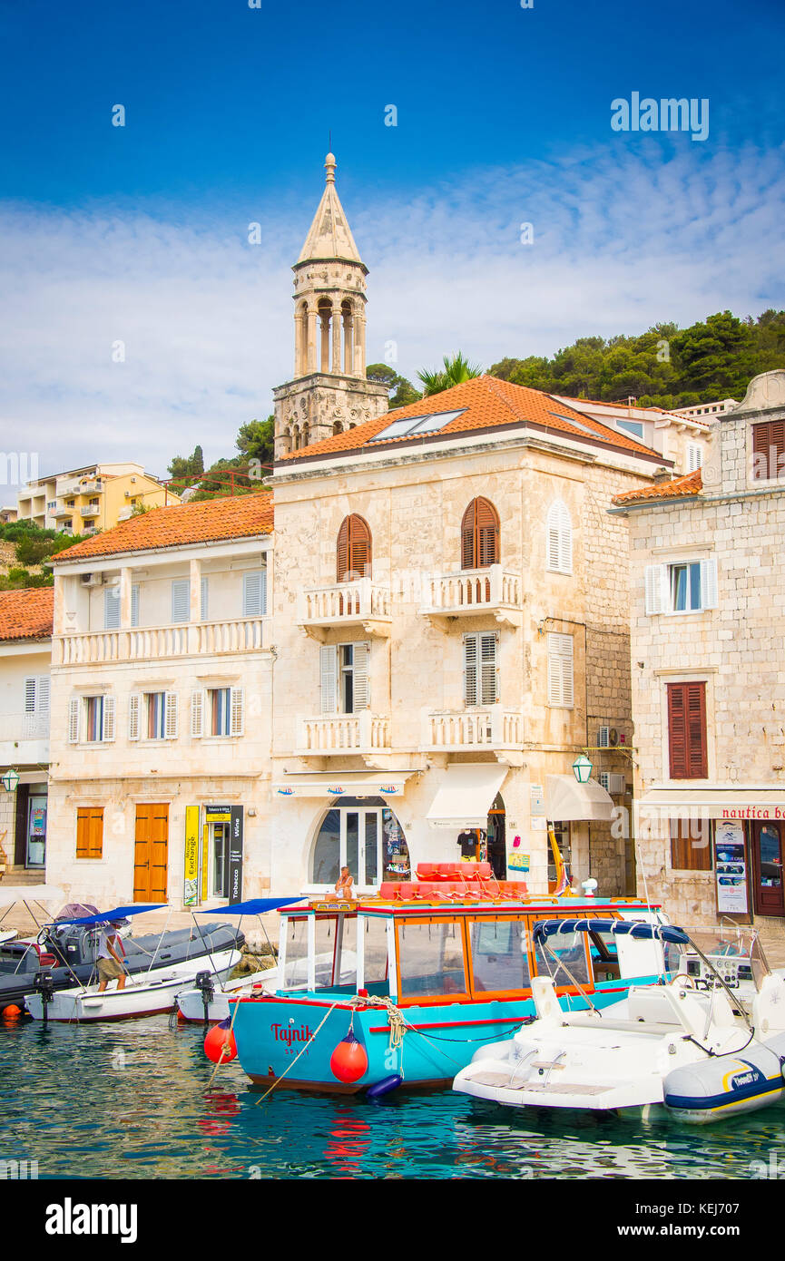 Hvar harbour waterfront hi-res stock photography and images - Alamy