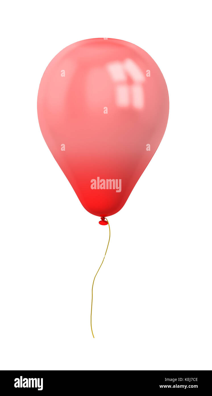 festive red balloon isolated on white Stock Photo - Alamy