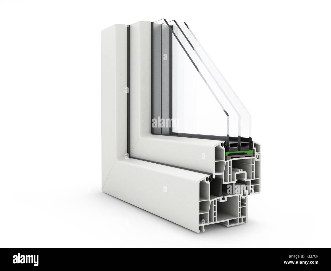 Cross section of pvc profile for window hi-res stock photography and ...