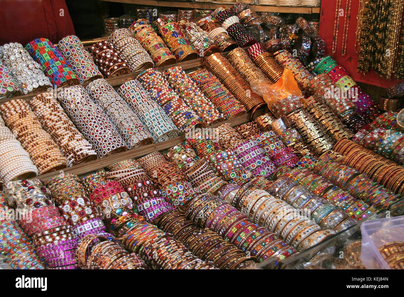 Display of beautiful, colourful designs of bangles Stock Photo - Alamy