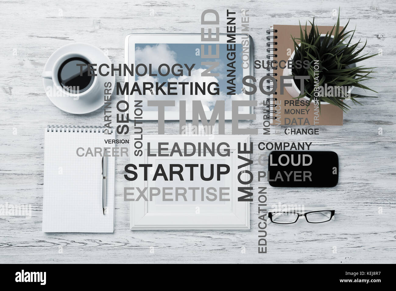 Modern workplace concept Stock Photo - Alamy