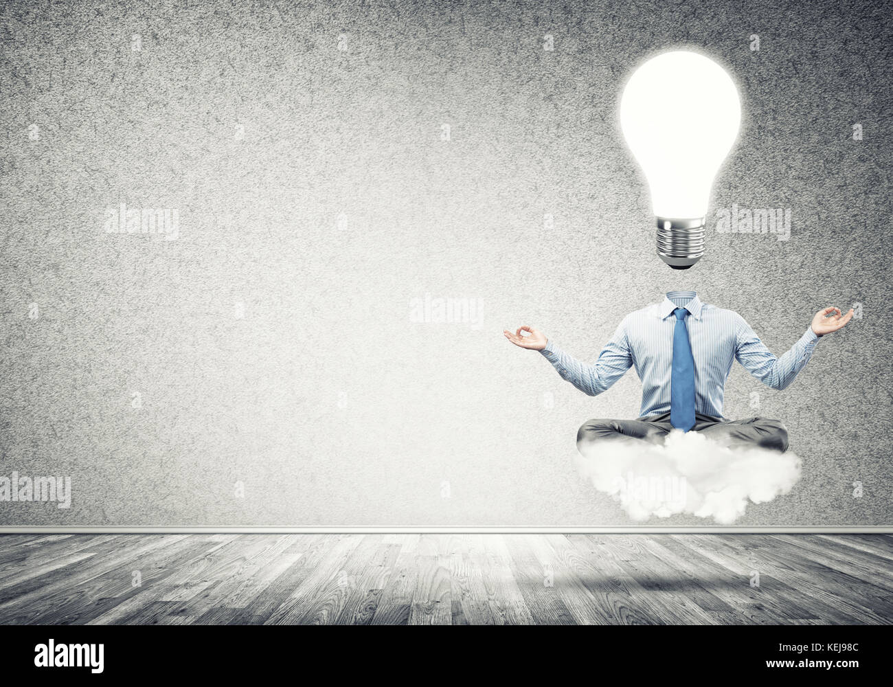 Businessman relaxing and waiting for inspiration Stock Photo - Alamy