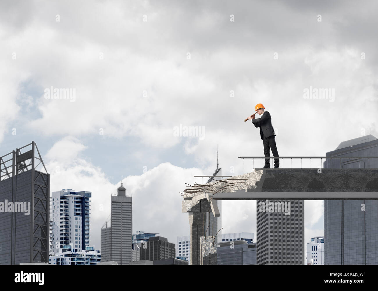 Looking up for new ways of problems solution Stock Photo - Alamy