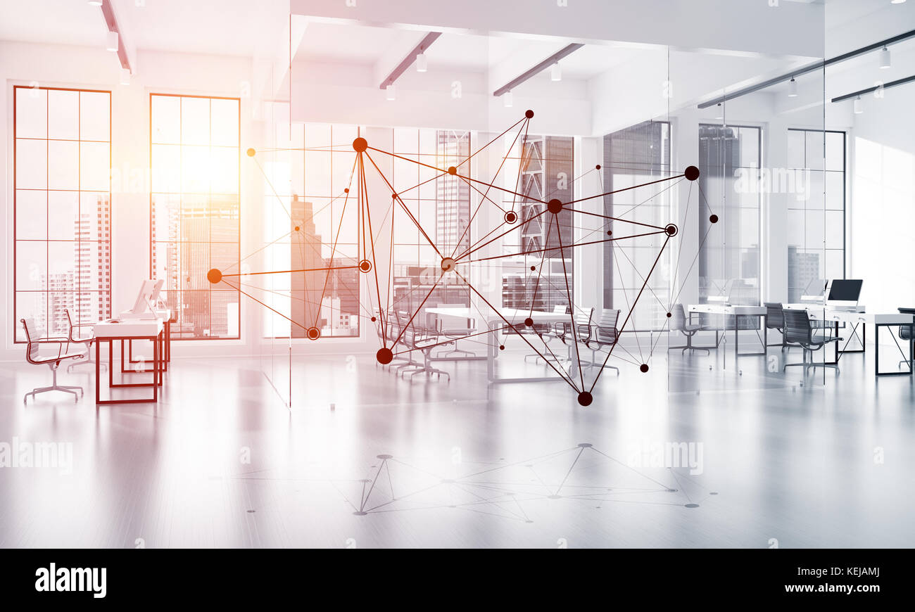 Networking and wireless connection as concept for effective modern ...