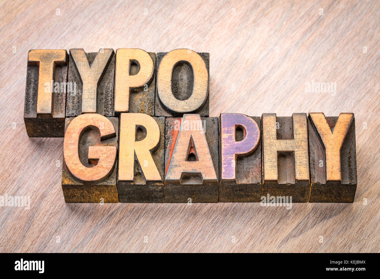 typography word abstract in vintage letterpress wood type Stock Photo ...