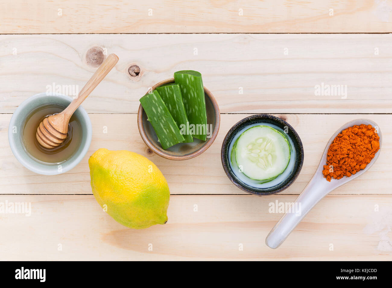 Homemade skin care and body scrub with natural ingredients aloe vera ...