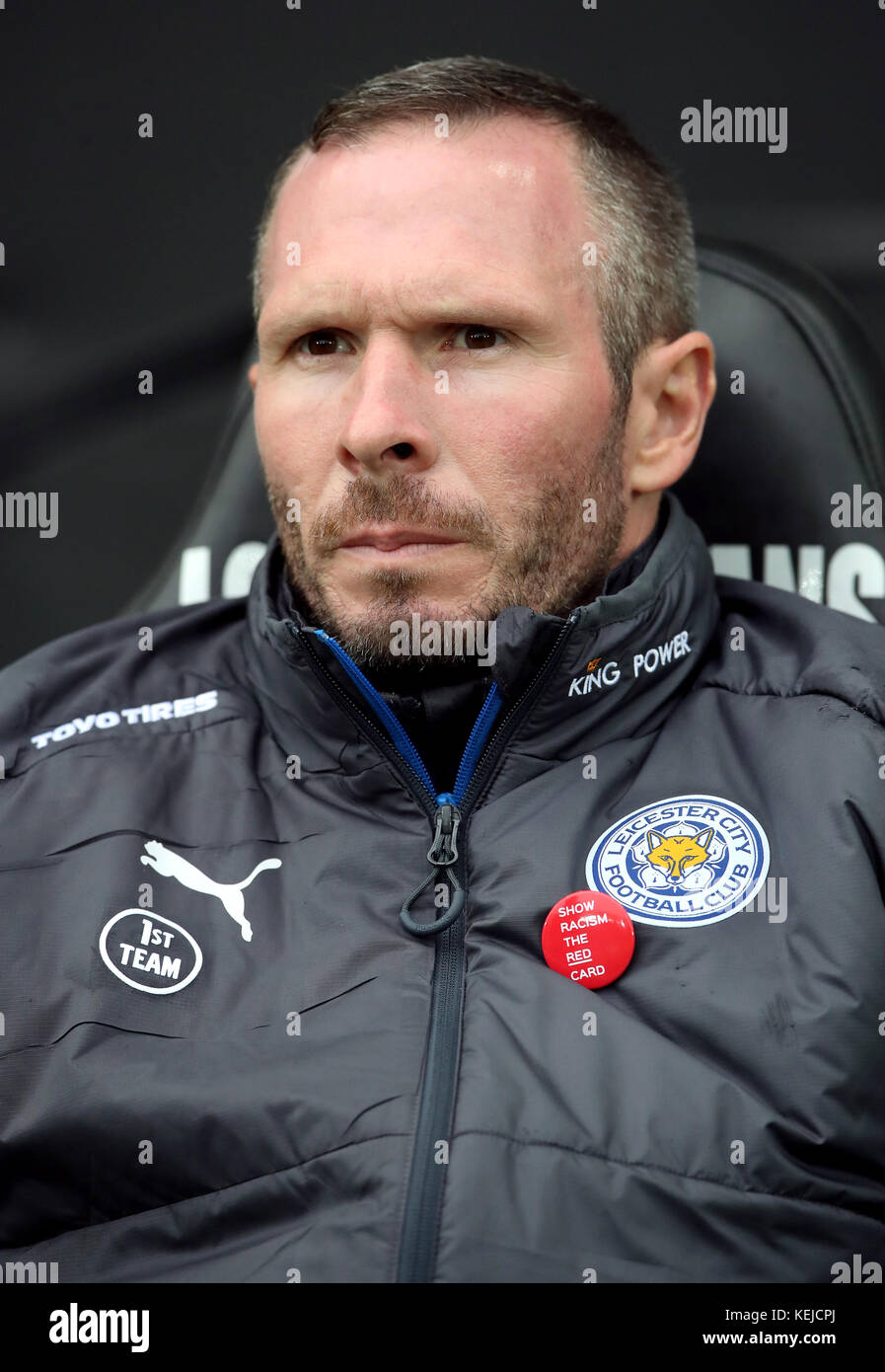 Leicester City's caretaker manager Michael Appleton during the Premier ...