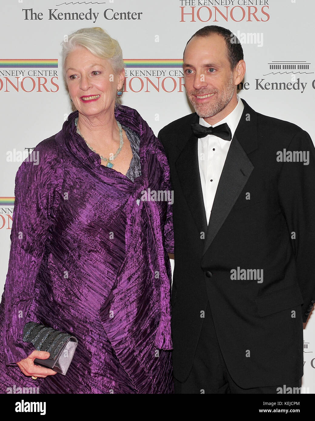 Jane Alexander and her son, Jason E. Alexander, arrive for the formal ...