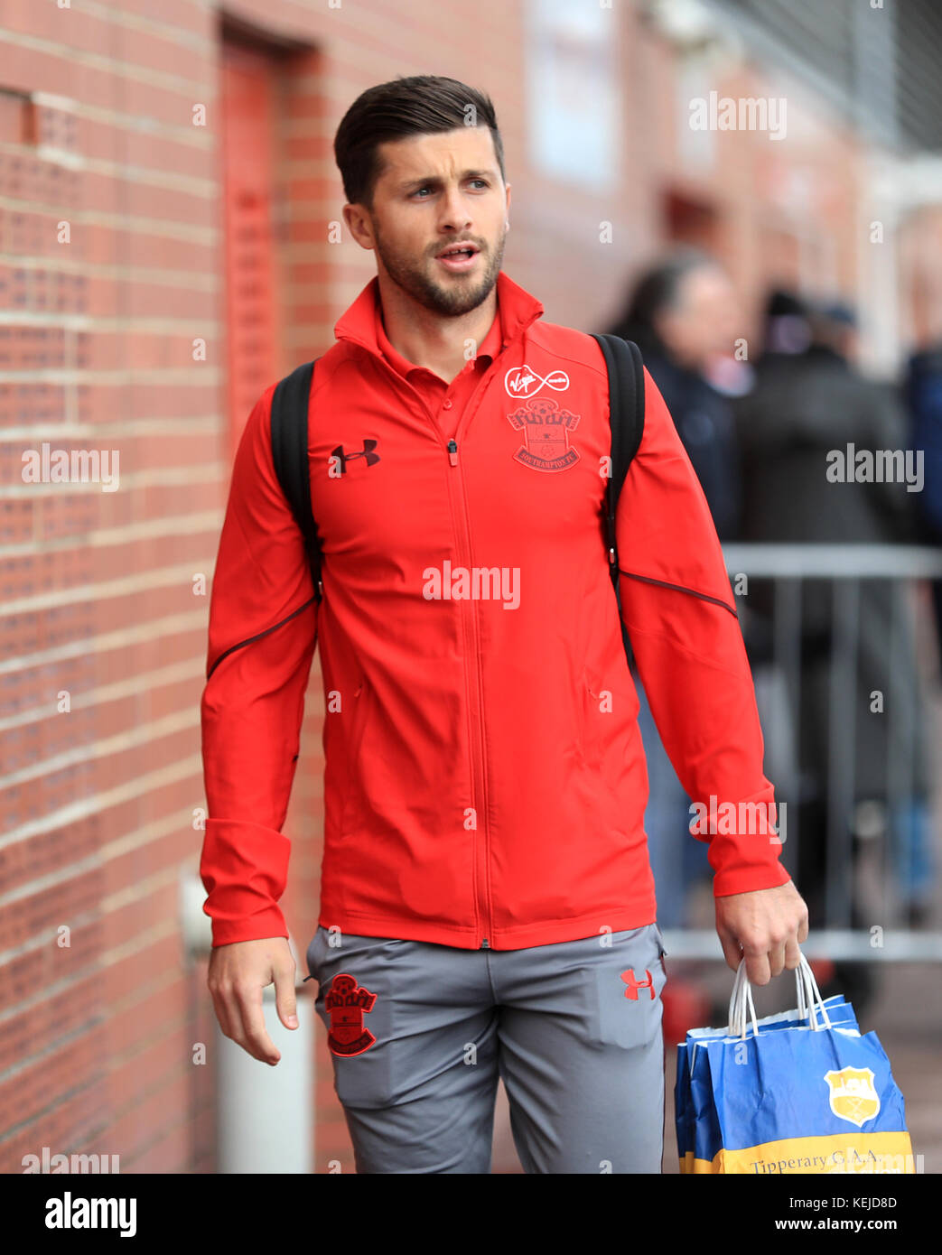 Southampton's Shane Long arriving at the stadium prior to the Premier ...