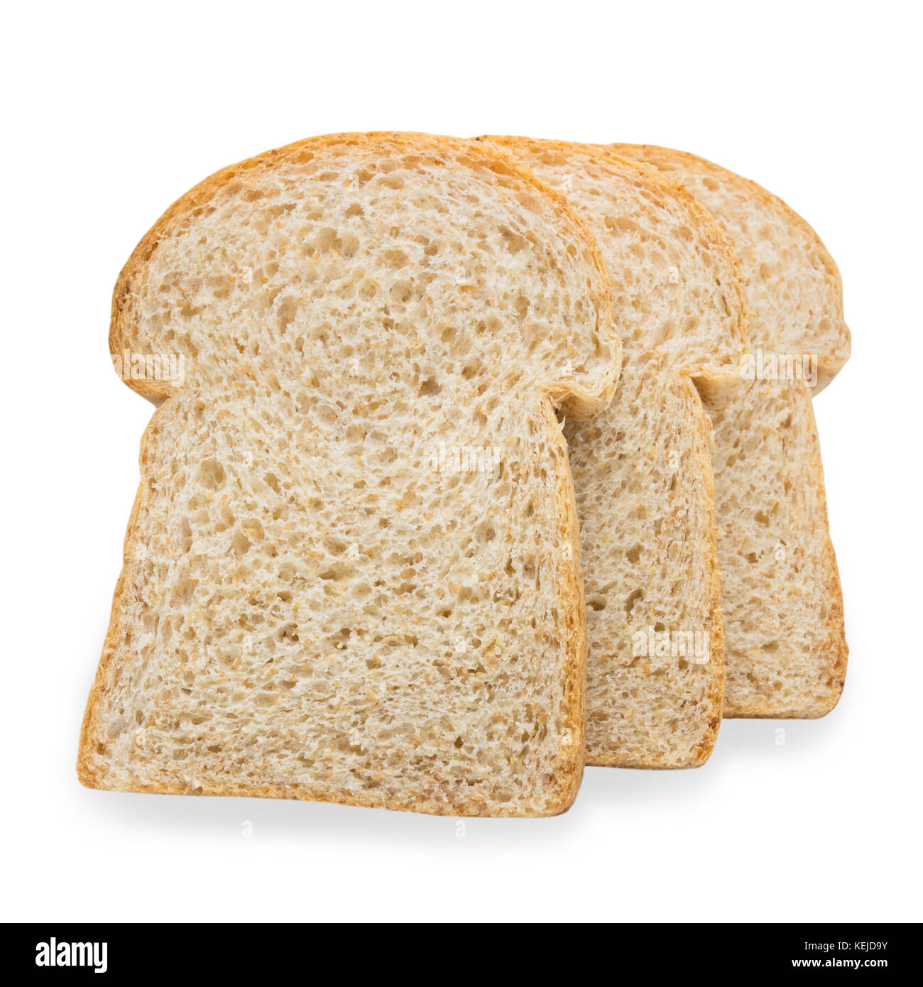 Whole wheat bread, isolated on white background Stock Photo - Alamy
