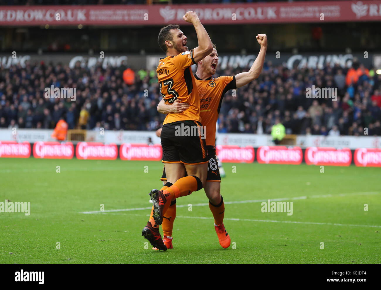 Wolverhampton Wanderers Leo Bonatini celebrates scoring their third ...