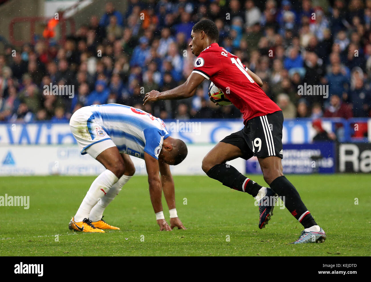 Manchester United's Marcus Rashford after scoring his side's first goal ...